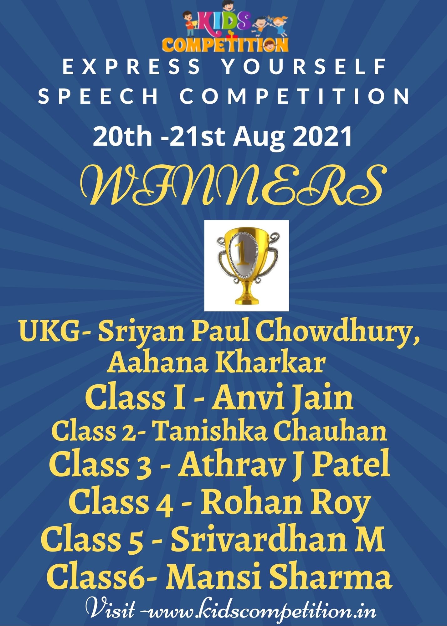 Speech Competition For Kids - Kids Competition - Learning